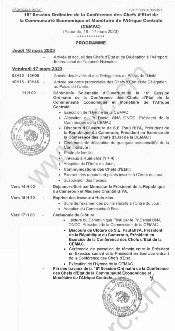 Cameroun : Yaoundé accueille les présidents des pays de la CEMAC ...