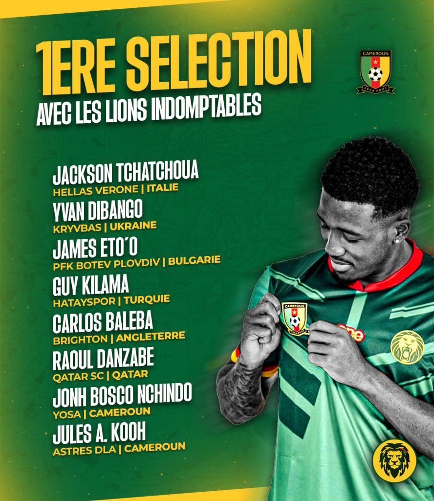 Cameroun-Lions indomptables : huit joueurs découvrent la sélection - Journalducameroun.com