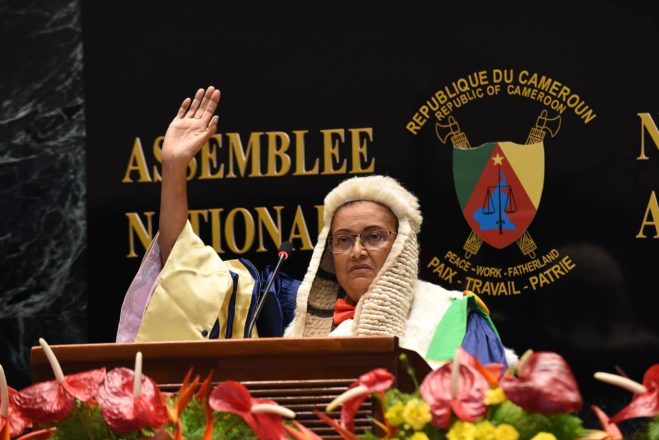 Conseil constitutionnel : Monique Ouli Ndongo prête serment ...